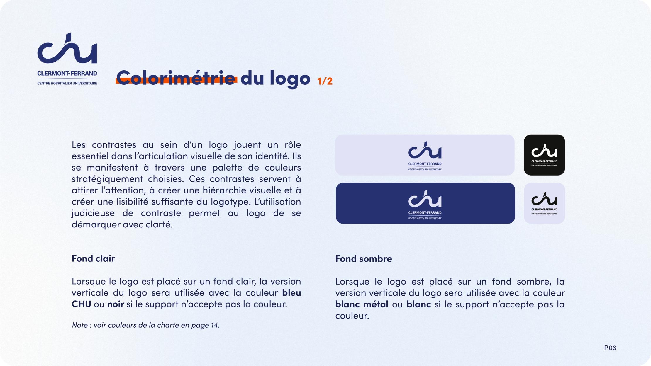 Logo et charte | CHU clermont-ferrand