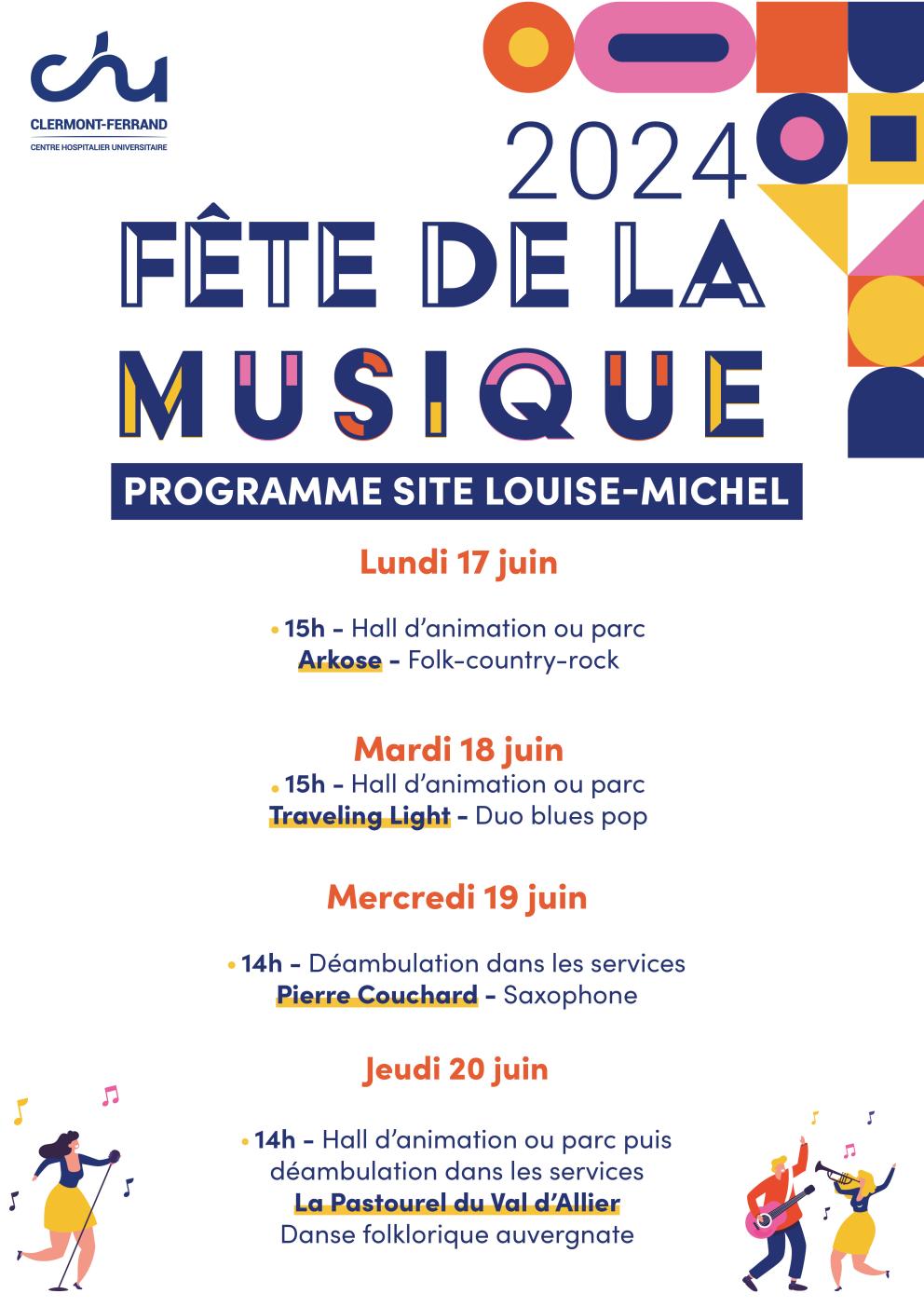Programme | Semaine de la musique | CHU clermont-ferrand